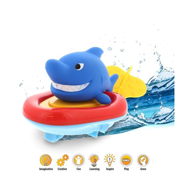 商品名:  DolliBu Boat Racer Buddy, Fun Educational Bath Toy Finger Puppet Pull and Go Water Racing Pal for Shower Pool Bath...