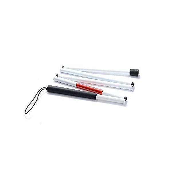 商品名:  Easyinsmile Folding Blind Cane for The Blind, 4/5 Section Aluminum Construction,Reflective Red/Pink (Plating stren...