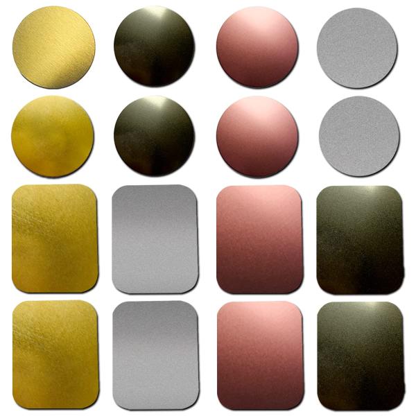 商品名: ACKLLR 携帯電話 車載用金属プレート 粘着テープ付き 16個 磁気クレードルレスマウント 携帯電話 GPS タブレットホルダー 長方形 8個 円形 ブラック シルバー ゴールド ローズゴールド ACKLLR 16 Piece...