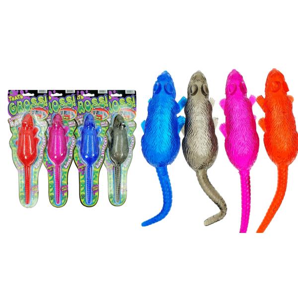 商品名: JA-RU ジャイアント ストレッチ スティッキースネーク (6個パック) アイテム #430 4 Rats Pack 430 JA-RU Sticky Stretchy Rubber Rat Toys (4 Rats) Squi...