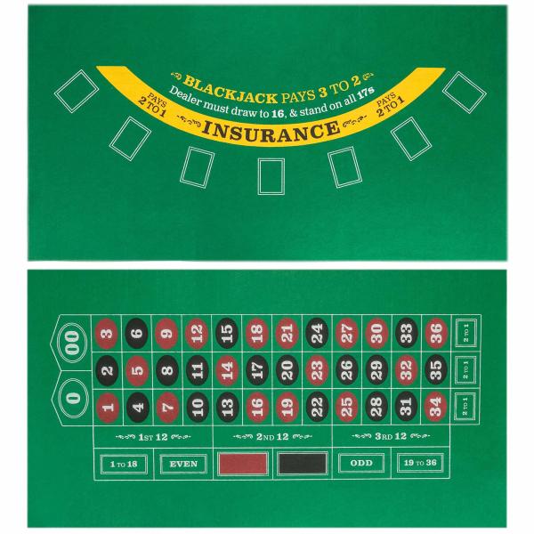 商品名: Brybelly ブラックジャックとルーレットテーブルフェルト | ゲームマット ほとんどのダイニングルームテーブルにフィットする完璧なサイズ | ロールアウトフェルト カジノ ギャンブルゲーム用 | 両面フェルト カジュアルおよ...