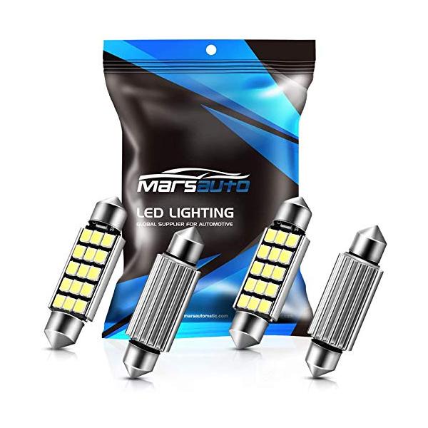 商品名:  Marsauto 578 LED Bulbs Extremely Bright 400LM 2835 Chipsets for LED Interior Dome Map Door Lights Bulbs 211-2 212-...