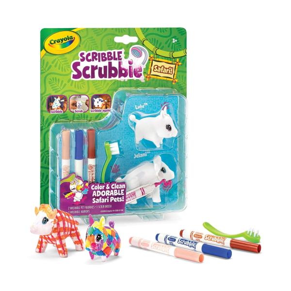 商品名: Crayola Scribble Scrubbie Safari Animals, Warthog &amp; Buffalo, 2Count, Creative Toy, Gift for Kids, Age 3, 4, 5, ...