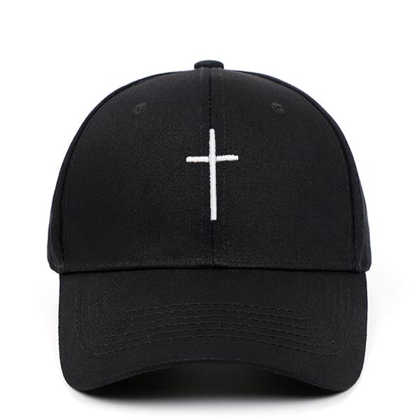 商品名: Chensheng HAT ユニセックス・アダルト US サイズ: Adjustable カラー: ブラック Cross Embroidery Baseball Cap,Adjustable Structured Dad Hat ...