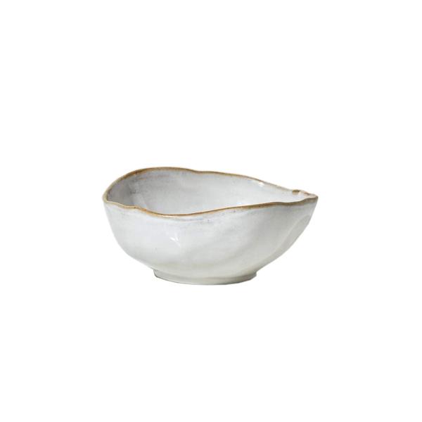 商品名: Serene Spaces Living 大きなフリーフォームエッジ釉薬セラミックボウル ヴィンテージウェディング、イベント用センターピース 長さ6インチ、幅5.5インチ、高さ2.75インチ Serene Spaces Livin...