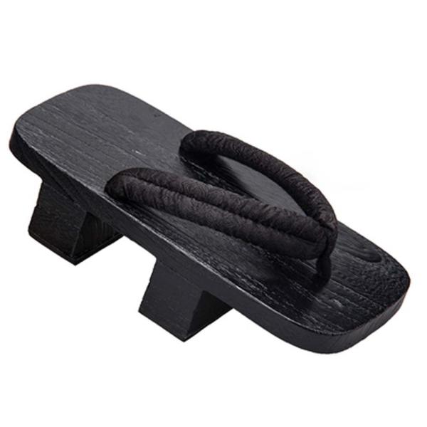 商品名: 和風大サイズ黒木製スリッパ忍者フリップフロップ下駄サンダル下駄コスプレ/レジャー、E-09 FANCY PUMPKIN Japanese Style Large Size Black Wooden Slippers Ninja F...