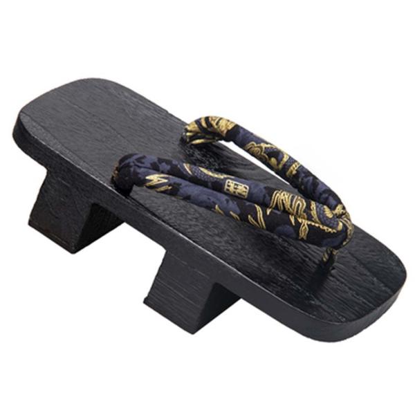 商品名: 和風大サイズ黒木製スリッパ忍者フリップフロップ下駄サンダル下駄コスプレ/レジャー、E-04 FANCY PUMPKIN Japanese Style Large Size Black Wooden Slippers Ninja F...