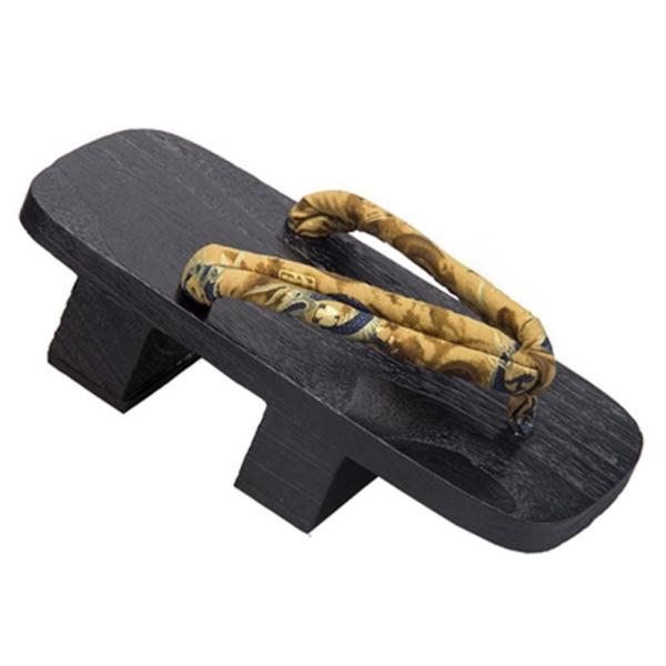 商品名: [Fancy Pumpkin] 和風大サイズ黒木製スリッパ忍者フリップフロップ下駄サンダル下駄コスプレ/レジャー、E-07 FANCY PUMPKIN Japanese Style Large Size Black Wooden ...