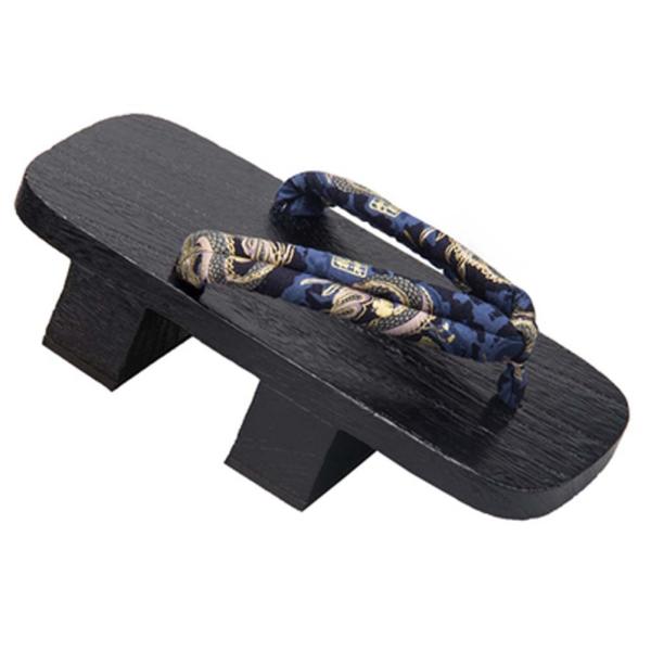 商品名: [Fancy Pumpkin] 和風大サイズ黒木製スリッパ忍者フリップフロップ下駄サンダル下駄コスプレ/レジャー、E-08 FANCY PUMPKIN Japanese Style Large Size Black Wooden ...