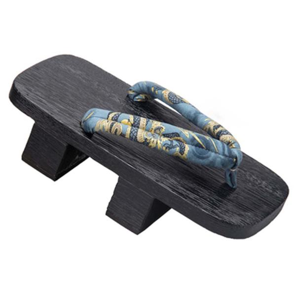 商品名: 和風大サイズ黒木製スリッパ忍者フリップフロップ下駄サンダル下駄コスプレ/レジャー、E-05 FANCY PUMPKIN Japanese Style Large Size Black Wooden Slippers Ninja F...