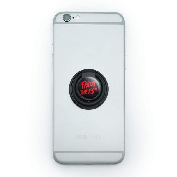 商品名: 13日の金曜日 ロゴ 携帯電話 スマートフォン フィンガーリング グリップホルダースタンド Friday The 13th Logo Mobile Smart Phone Finger Ring Grip Holder Stand...
