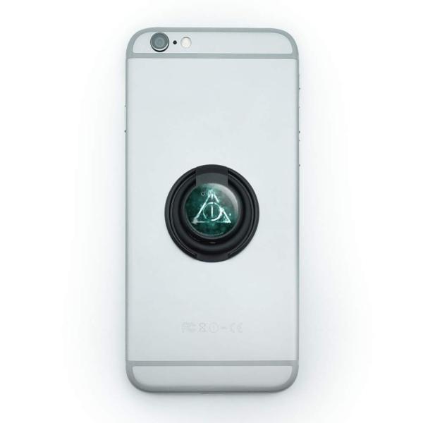 商品名: ハリーポッター 死の秘宝 ロゴ 携帯電話 スマートフォン フィンガーリング グリップホルダースタンド Harry Potter Deathly Hallows Logo Mobile Smart Phone Finger Ring...