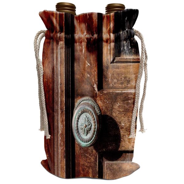 商品名:  3dRose Danita Delimont - Aveiro - Portugal, Aveiro. Local old neighborhood door knob. - Wine Bag (wbg_249422_1)ブラン...
