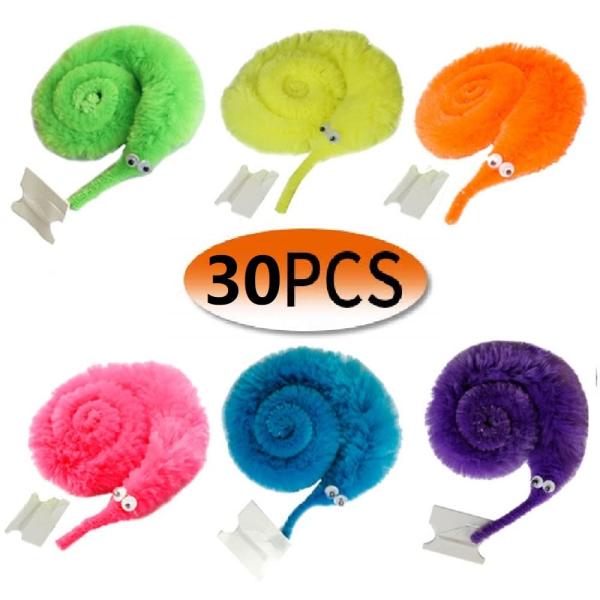 商品名: WENFENG 24個 マジックワームトイ ひものの上のワーム 猫のおもちゃ ワームトリックおもちゃ ひらひらひらしたファジーワーム パーティー用品 (6色) WenFeng 30 PCS Magic Worm Toys,Worm...