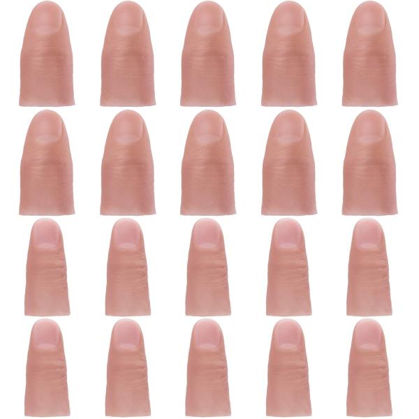 商品名:  ANCIRS 20 Pcs Finger Magic Trick, 2 Sizes Fake Soft Thumb Cover, Prank Toy Tool for Making Objects Appear/Disappea...