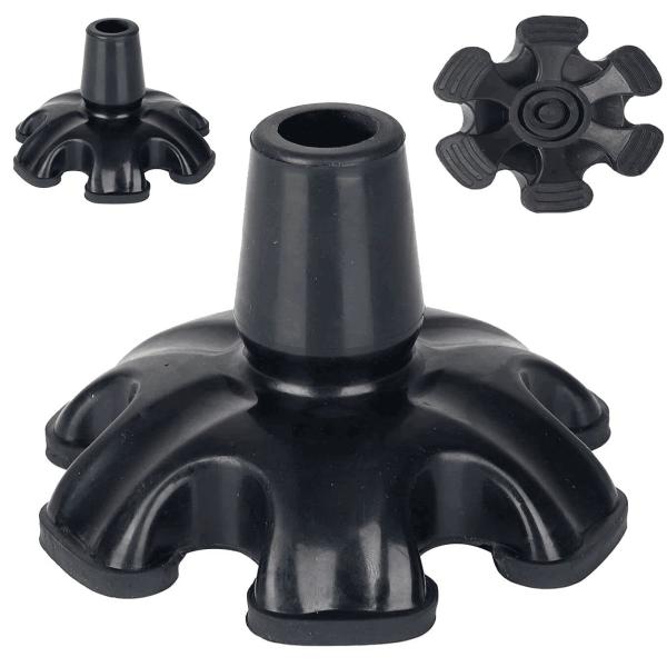 商品名: Fushida 安全な歩行杖先 自立式 6サポートフィート ウォーキング杖用交換用フットパッド 滑り止め松葉杖スティックゴム足 ウェアラブル取り外し可能プロテクター F919 Walking Cane Tips 3/4 inch ...