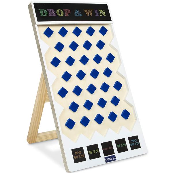 商品名: プライズ ドロップ ディスク ゲーム ウッド 27.6インチ x 15.9インチ 黒板 カーニバル ゲーム トレードショー Prize Drop Disc Game Wood 27.8" x 15.9" with Chalkboa...