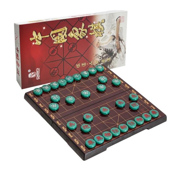 商品名: Luoyer 12.5インチ ポータブルチャイニーズチェスセット 折りたたみボードとマグネットピース付き 伝統的なXiangqi クラシック 教育戦略ゲーム ボードゲーム 2人用 (レッドボードグリーンピース) Luoyer 12...