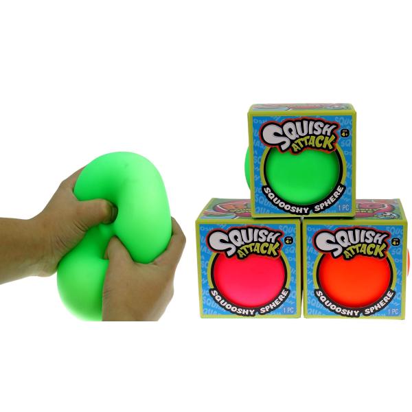 商品名:  JA-RU Giant Squishy Stress Balls (3 Toys Assorted) Fidget Balls for Kids. Stress Relief Therapy Autism ADHD Squeez...