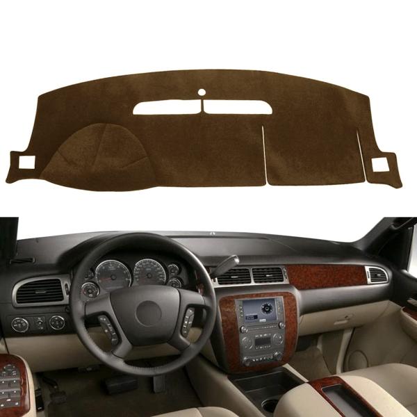 商品名: AKMOTOR ダッシュカバーマット 2007-2014 GMC ユーコン 2007-2013 シボレー シルバラード 1500 LTZ/アバランチ/サバーバン 07-14 タホ ダッシュボードカバーパッド ダッシュスピーカーホー...