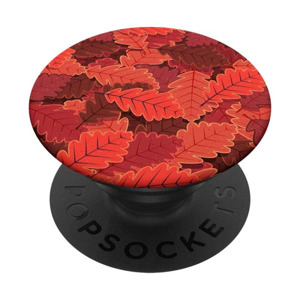 商品名:  Oak Leaves Pop Mount Socket Trendy Nature Red Forest PopSockets Grip and Stand for Phones and Tabletsブランド: Tree Le...