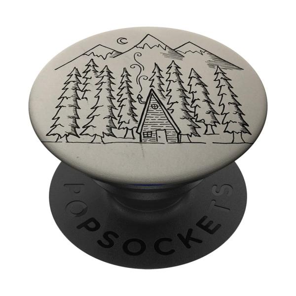 商品名:  Pine Tree Pop Mount Socket Art Work Mountain Forest Home PopSockets PopGrip: Swappable Grip for Phones &amp; Table...