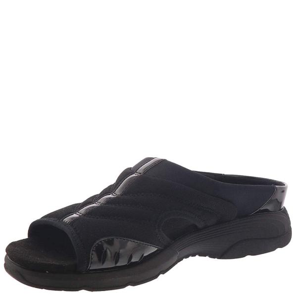 商品名: Easy Spirit レディース Traciee 2 スライドサンダル, ブラック 003, 5 Easy Spirit Women's Traciee2 Slide Sandal, Black Patent Multi, 5ブ...