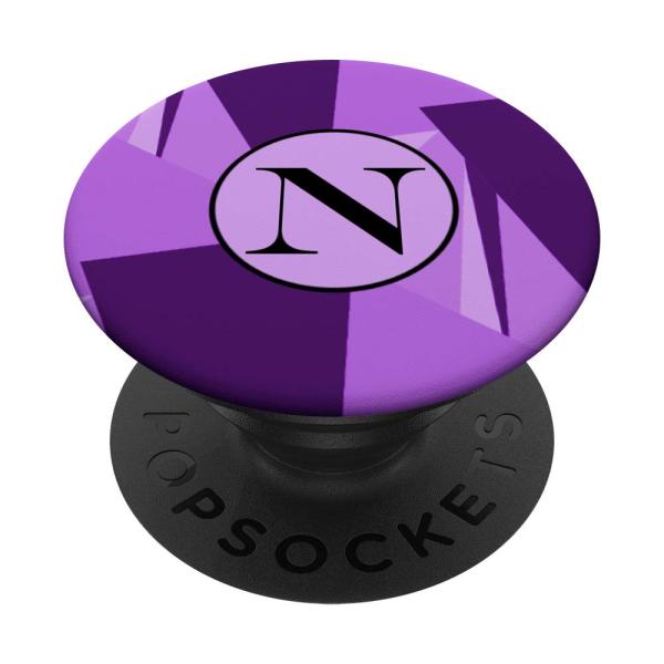 商品名:  Cell Phone Pop Up Holder,Cute Light Purple Design Letter N PopSockets Grip and Stand for Phones and Tabletsブランド: L...