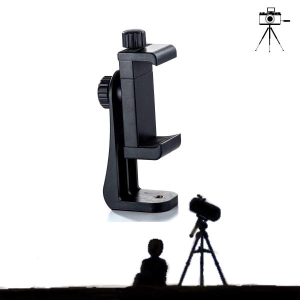 商品名: ORIbox 携帯電話三脚スタンドアダプター 携帯電話ホルダー マウントアダプター iPhone Samsung すべての携帯電話に対応 垂直・水平回転 クランプ 調整可能 ORIbox Phone Tripod Stand Ad...