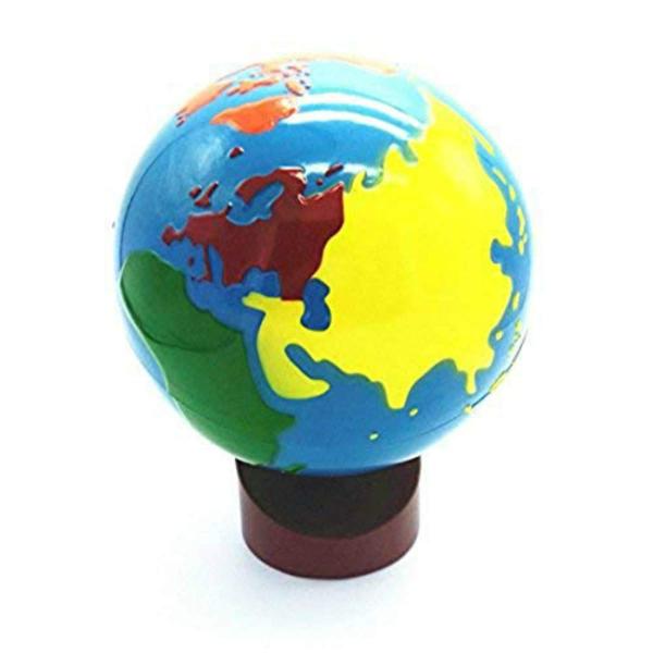 商品名:  Baby Earth Globe Toys Montessori Earth Globe Plastic and Wood Material Learn to Know World Children Early Learning...