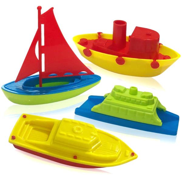 商品名:  ArtCreativity Toy Boat Bath Toys for Kids &amp; Toddlers, Set of 4, Kids Pool Toys for Outdoor Water Play, Floatin...