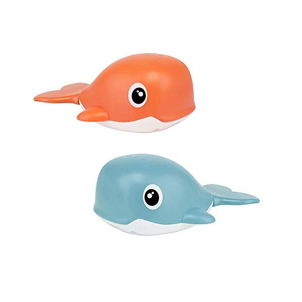 商品名:  NEXTAKE 2PCS Wind-up Whale Bath Toy, Swimming Whale Toddlers Bathtub Windup Whale Tub Toy Clockwork Whale Bathtub ...