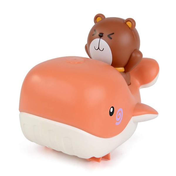 商品名:  NEXTAKE Bath Toy for Kids, Windup Swimming Whale Water and Land Amphibious Clockwork Toy Water Spary Bathtub Boat ...