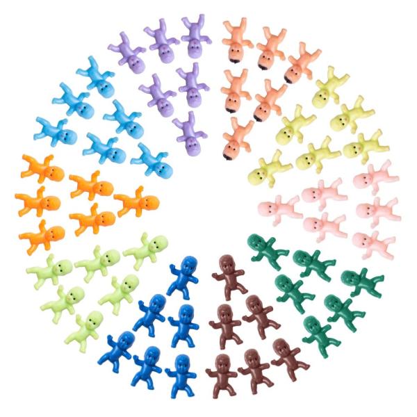 商品名:  Tayarana 100 Pieces 10 Colors Mini Plastic Babies Tiny Babies Bulk for Ice Cube Babies Small King Cake Babies My W...