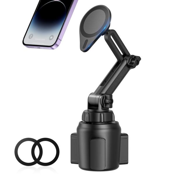 商品名:  SUPERONE Magnetic Cup Holder Phone Mount, MagSafe Car Mount Cup Holder [Super Strong Magnetic Strength] 360° Rotat...