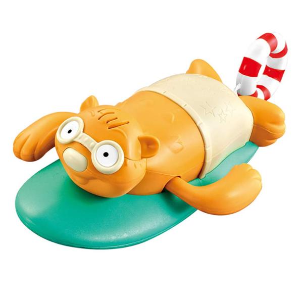 商品名:  NEXTAKE Pull String Baby Bath Toy Pull &amp; Go Beaver Cute Surfing Beaver Swimming Beaver Windup Clockwork Bathtu...