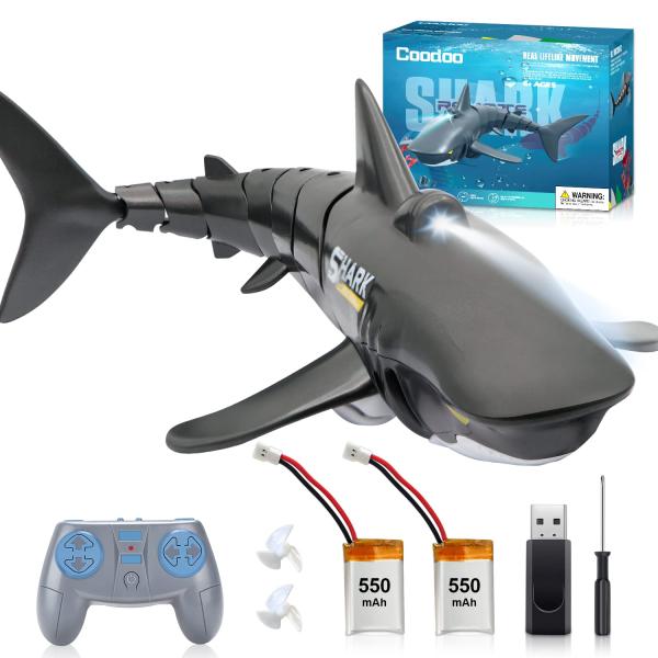 商品名:  2.4G Remote Control Shark Toy 1:18 Scale High Simulation Shark Shark for Swimming Pool Bathroom Great Gift RC Boat...