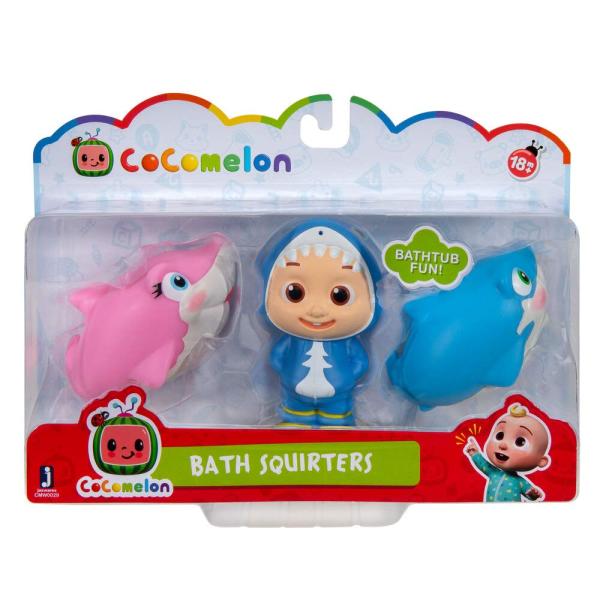 商品名:  CoComelon Bath Squirters (2 Shark &amp; JJ), Blueブランド: CoComelon商品サイズ: Small高さ: 22.7cm横幅: 16.2cm奥行: 5.8cm重量: 150g商...