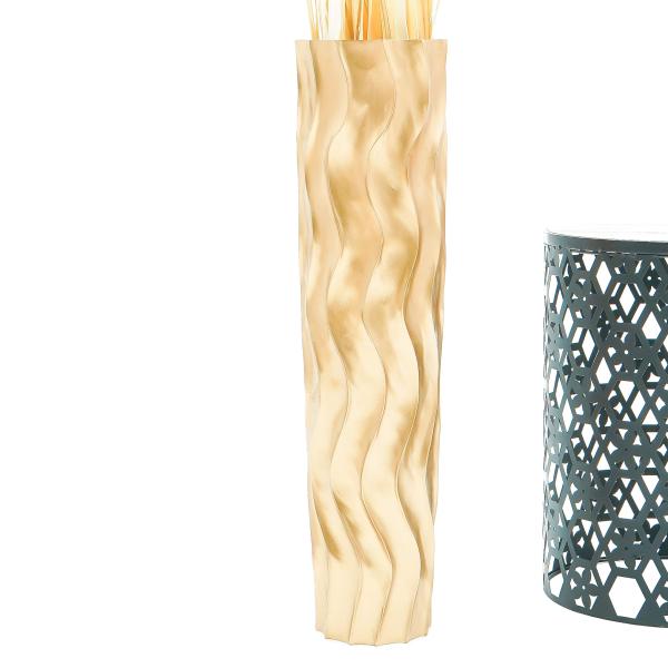 商品名:  Leewadee Large Gold Home Decor Floor Vase ? Wooden 28 inches Tall Farmhouse Decor Flower Holder for Fake Plant and...