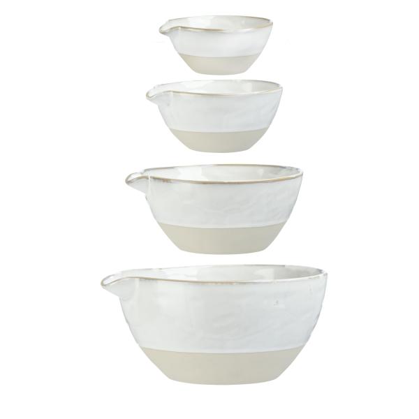 商品名: Creative Co-op ストーンウェア ホワイトバッター (4個セット) ボウル Creative Co-Op Stoneware White Batter (Set of 4) Bowlsブランド: CREATIVE CO...