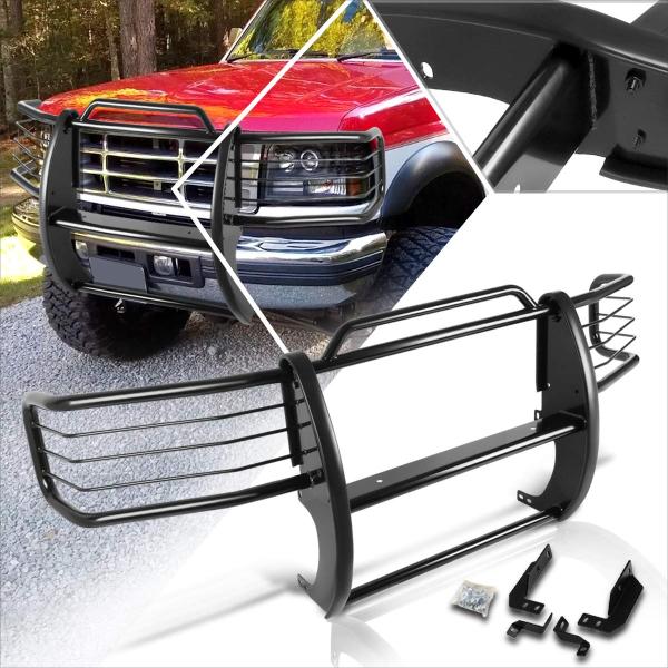 商品名: Ford F150-F350/Bronco 92-97 フロントバンパーブラシグリルガードプロテクターブラック Compatible with Ford F150-F350/Bronco 92-97 Front Bumper Br...
