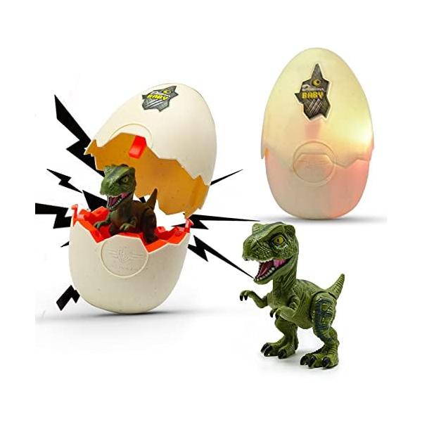 商品名:  Wekity Hatching Eggs Dinosaur Toys,Dinosaur Eggs,LED Light and Sound,Creative Educational Toy Party Favor Easter B...
