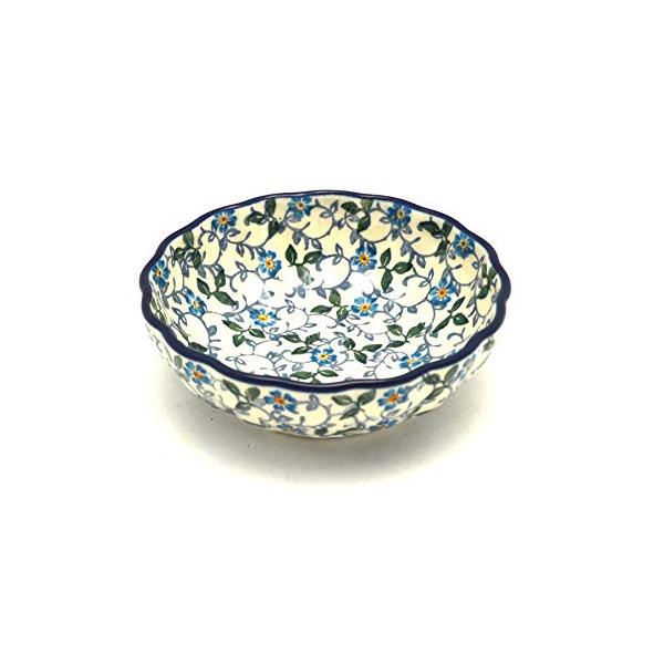 商品名:  Polish Pottery Bowl - Shallow Scalloped - Small - Forget-Me-Knotブランド: Polish Pottery Gallery高さ: 14.6cm横幅: 13.6cm奥行...