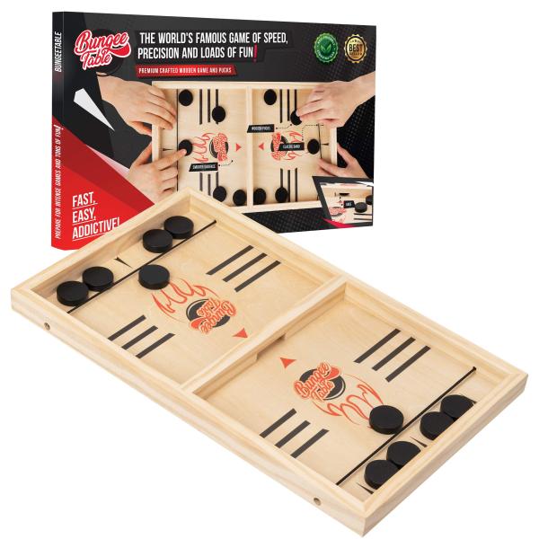 商品名: Bungee Table - Large Fast Sling Puck Game - Fast-Paced Fun for a Family Game Night or for a Party with Friends - Te...