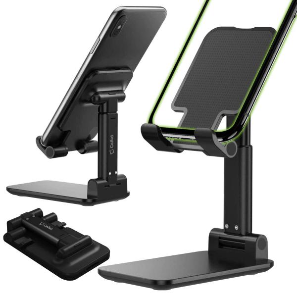 商品名:  Cell Phone Stand - Adjustable Desktop Phone Dock Holder Mount ? Foldable, Cradle for All Phones iPhone Android Tab...