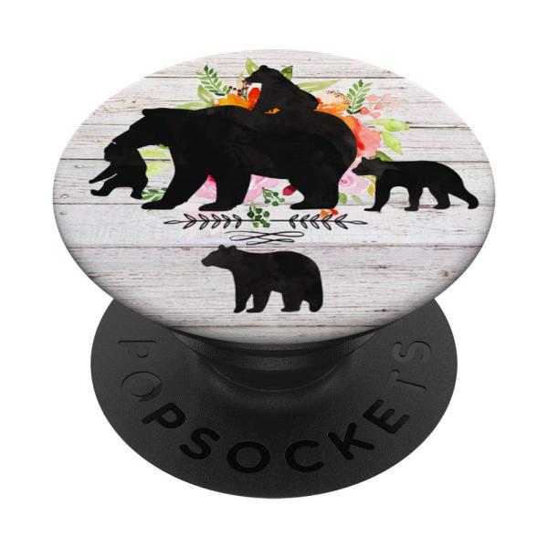 商品名:  Protective Mama Bear - 4 Kids PopSockets PopGrip: Swappable Grip for Phones &amp; Tabletsブランド: Mama Bear Co.高さ: 0....