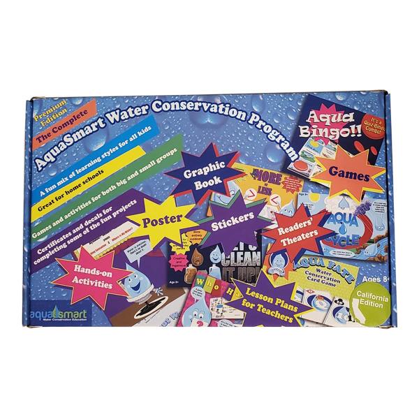 商品名: AquaSmart Conserve Planet STEAMベースの水の節約学習 - プレミアムプログラム - グラフィックブック 5箱入りゲーム 3つのアクティビティ 読者の劇場 算数 ポスター カリフォルニア版 8-12歳 ...