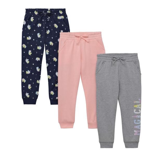 商品名: [Heywood] BTween Conjunto de pantalones deportivos para ni〓as y ni〓as, de cintura el〓stica, ultra suaves, paquete d...