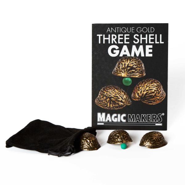 商品名: Magic Makers アンティークゴールデンシェル Three Shell Game Magic Trick - Antique Gold Colorブランド: Magic Makers高さ: 2.54cm横幅: 15.24c...