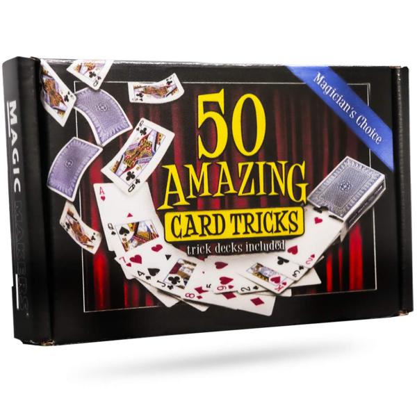 商品名: Magic Makers 50 アメイジングカードトリックキット すべての年齢向け トリックデッキ付き Magic Makers 50 Amazing Card Tricks Kit for All Ages with Trick...